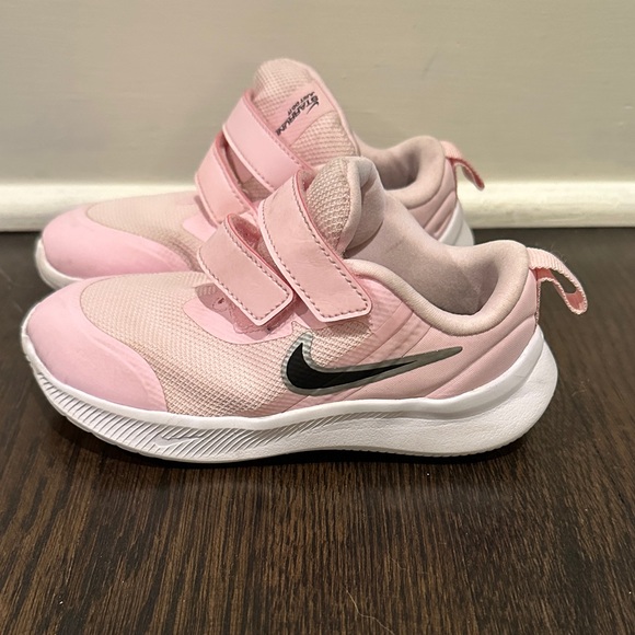Nike | Shoes | Nike Kids Light Pink Velcro Sneakers | Poshmark